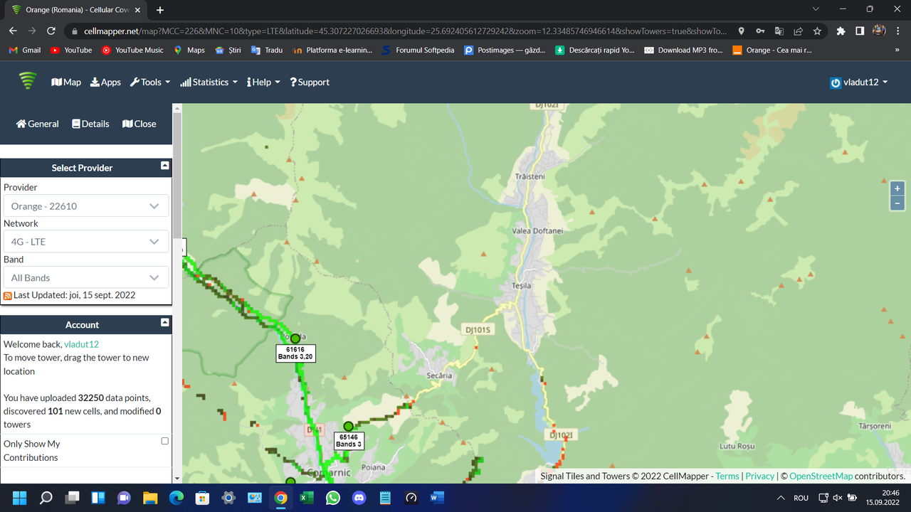 Cell Mapper Orange 4 G — Postimages