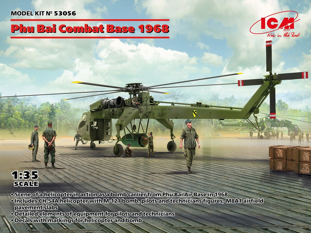1/35 - Sikorsky CH-54A Tarhe by ICM - released - new S-64E boxings in ...