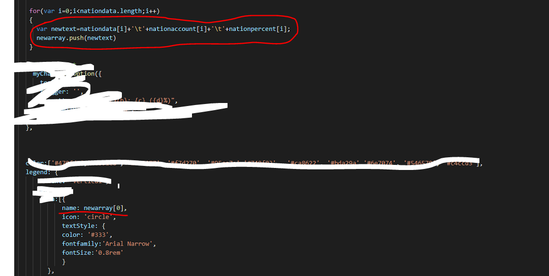 Javascript How To Create Label With Multiple Dynamic Values With Echart Stack Overflow