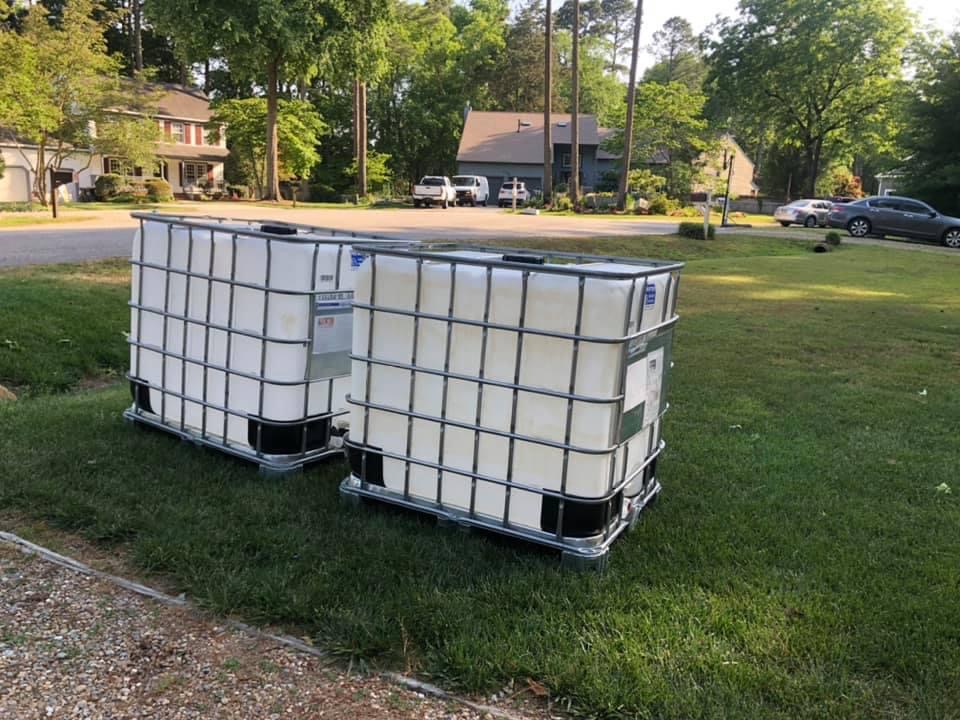 IBC Tote Rain Collection for Irrigation | Lawn Care Forum