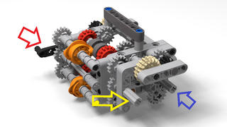 LEGO MOC 4 Speed Sequential Gearbox by michaelslegostudio | Rebrickable ...