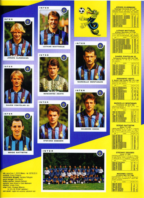 Calciatori 1991 1992 Panini 21 — Postimages