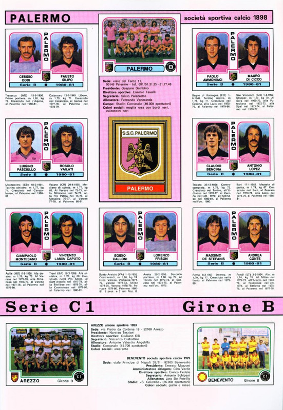 Calciatori 1980 1981 Panini 55 — Postimages