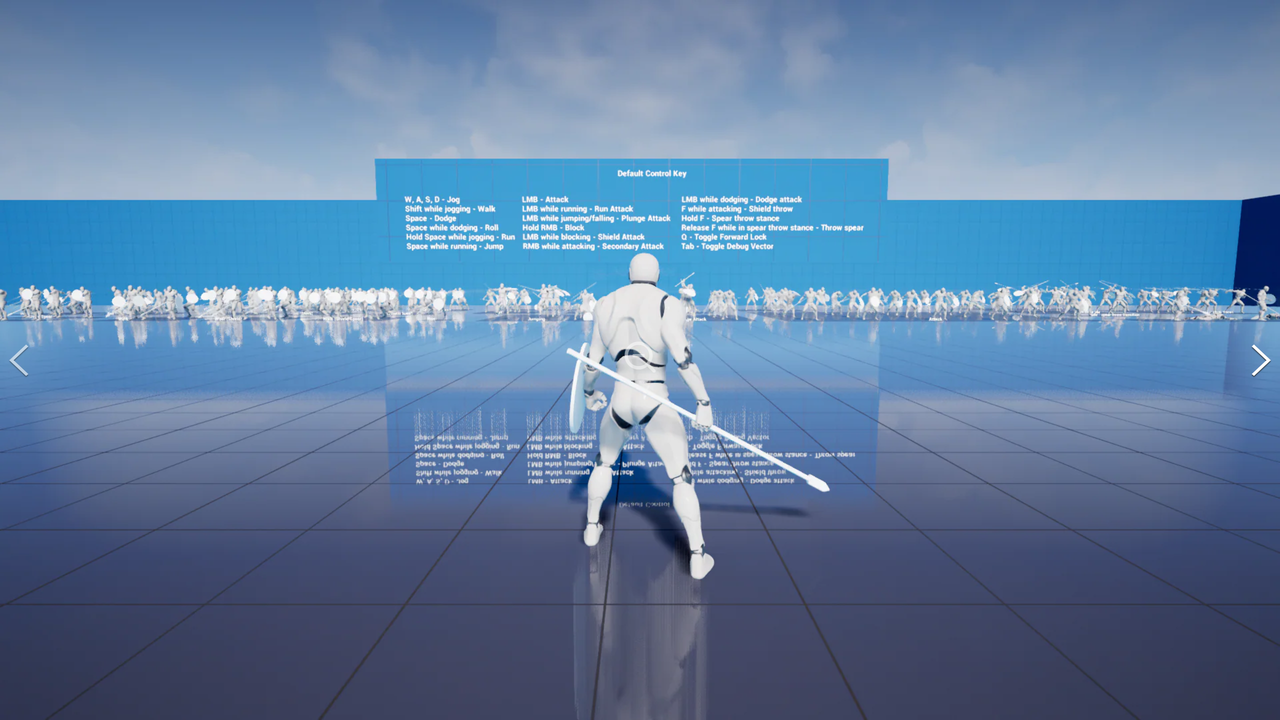 [ Unreal Engine Animation ] Essential Spear And Shield Animation Pack ...