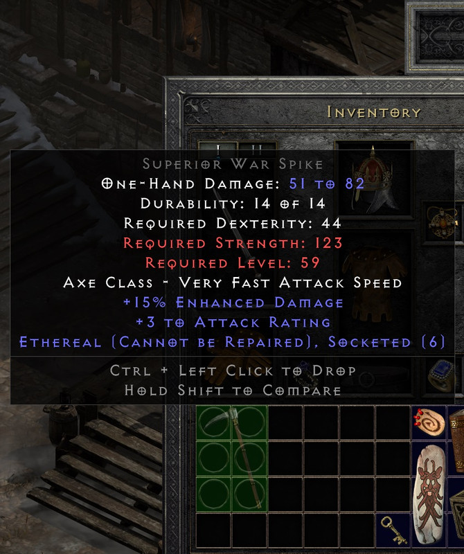 Eth 15/3, 6 Socket War Spike For Sale / 15/3/6 - Topic - d2jsp