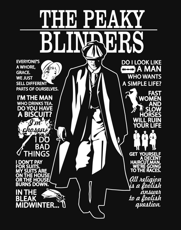 Peaky Blinders QUOTES retro vintage style metal sign man cave Garage ...