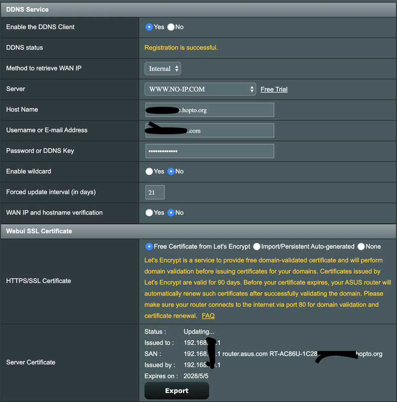 Configuration help! Asus inside Xfinity wifi modem (screenshots inside ...