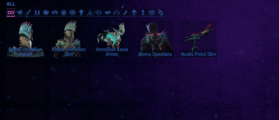 Vermillion Kavat Armor Impossible to Equip - UI - Warframe Forums