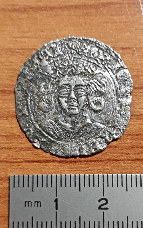1/4 de real de vellón de Enrique IV. Valladolid