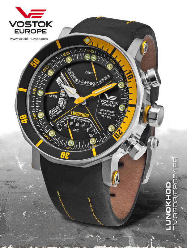 TM3603 6205188 Lunokhod with Black Leather strap — Postimages
