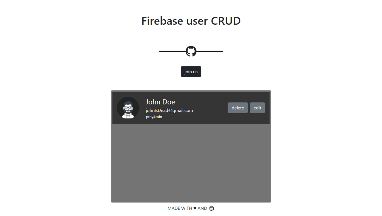 GitHub - Silent-Watcher/Firebase-user-CRUD: implement user crud ... GitHub - Silent-Watcher/Firebase-user-CRUD: implement user crud ...