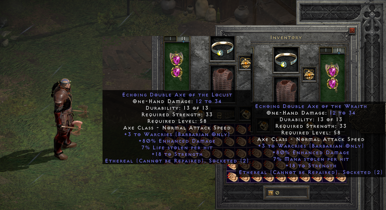 3wc Eth Echoing Double Axe Red 2os X 2 - Topic - d2jsp