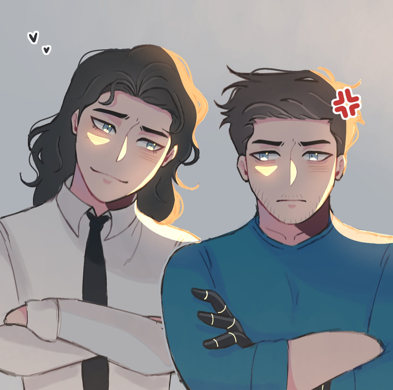 [Fanart] Bucky/Loki - koifee - Marvel Cinematic Universe [Archive of ...