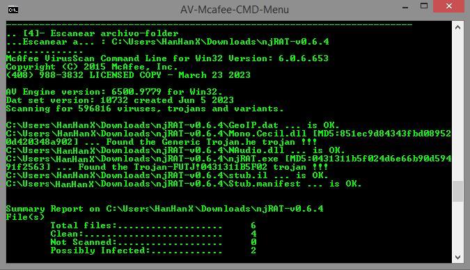 VirusScan Command Line search for viruses - The Portable Freeware ...