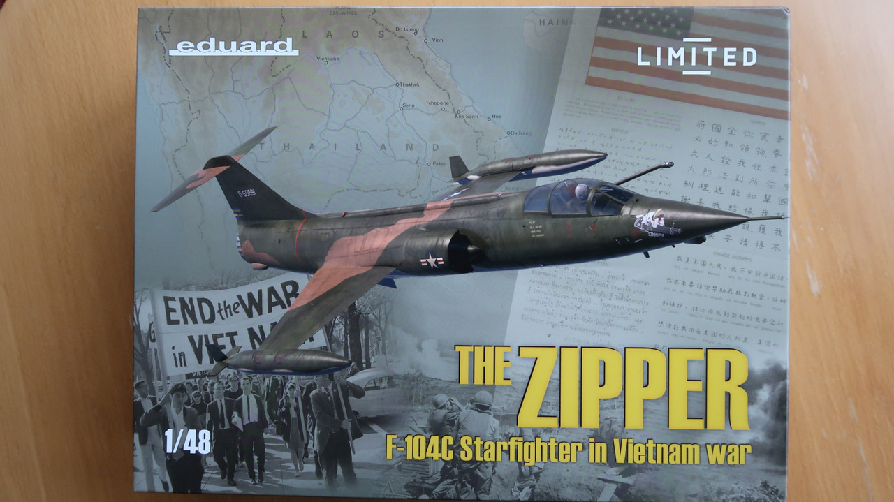 F-104C Starfighter in Vietnam War, The Zipper 1:48 Eduard. - Work in ...