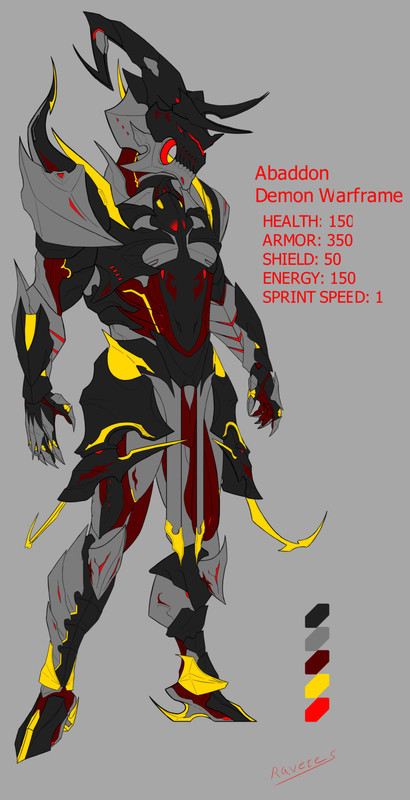 My concept for a demon warframe - Fan Zone - Warframe Forums