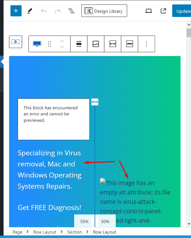 Can’t edit the text in the header – error showing? | WordPress.org