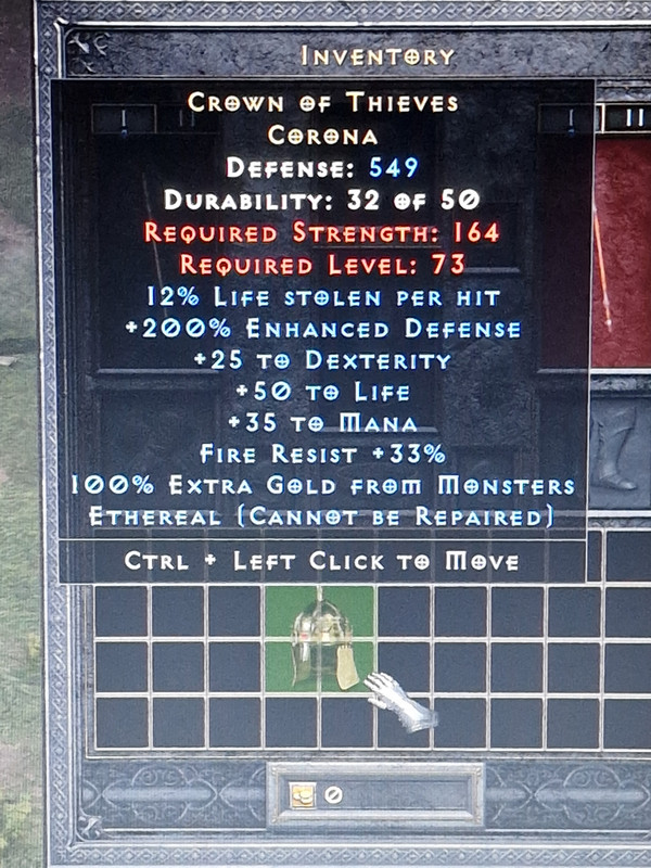 100% Perfect Eth Crown Of Thieves - Topic - d2jsp