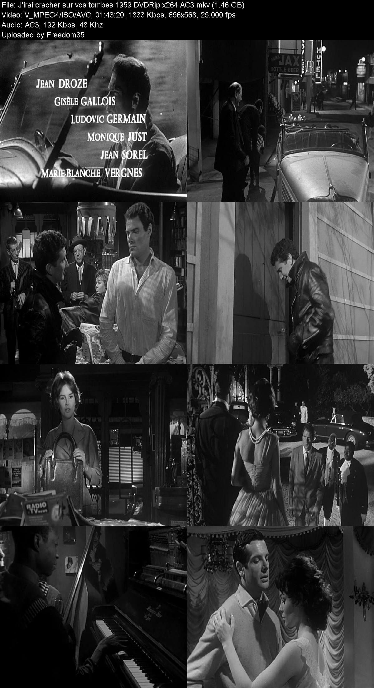 Jirai cracher sur vos tombes 1959 French DVDRip x264 AC3 — Postimages
