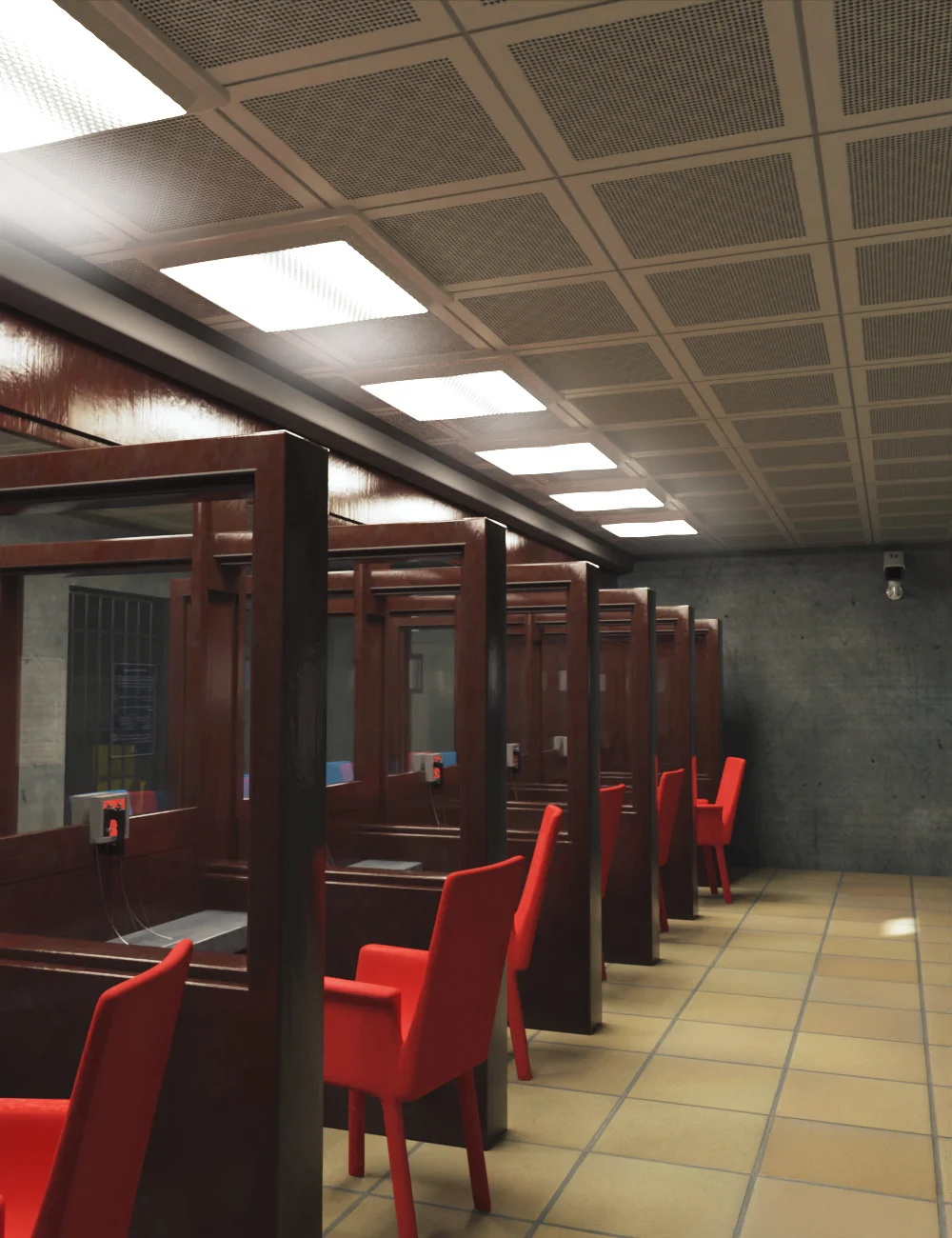 (FILLED 2023-02-14) Prison Call Booth - Free Daz 3D Models