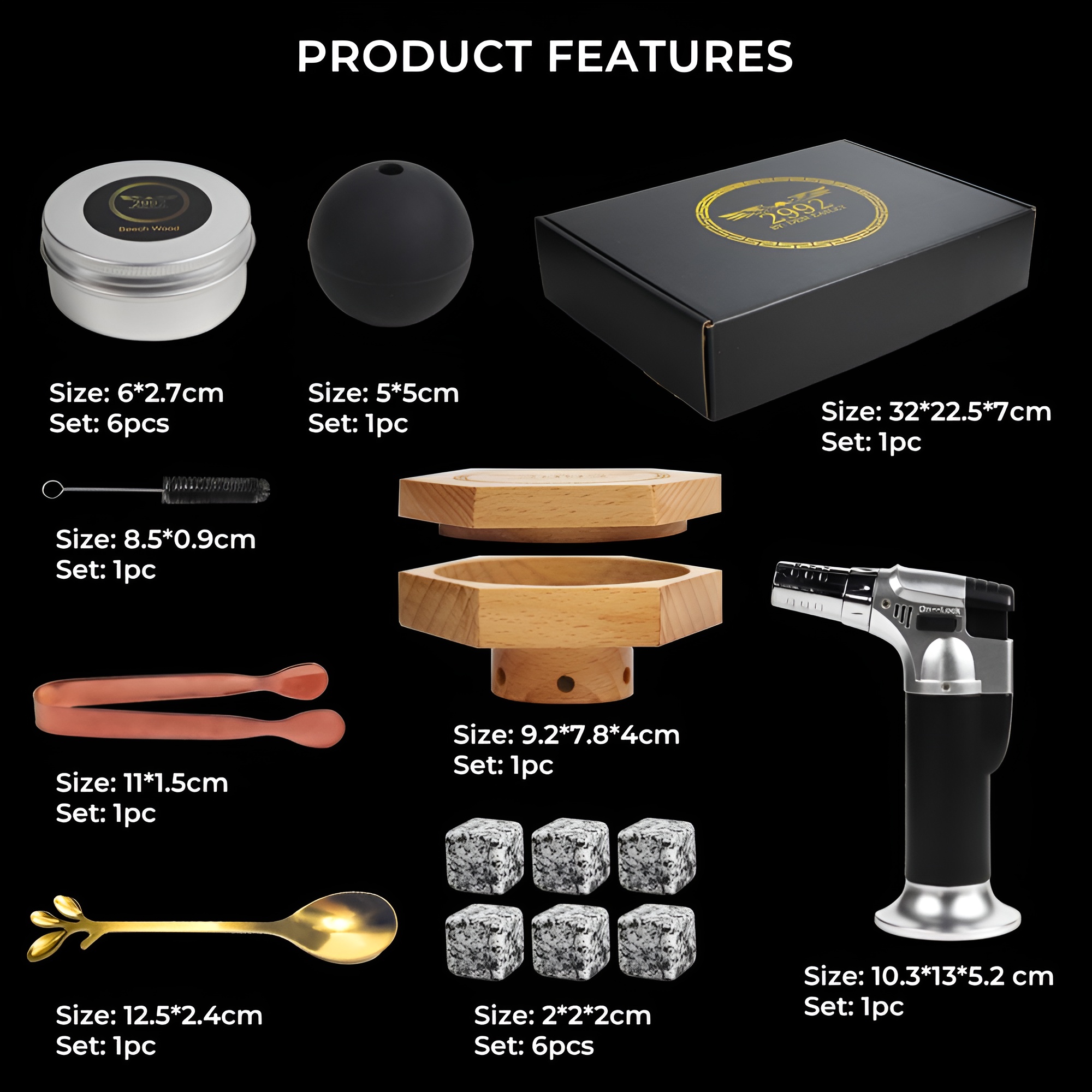 2992 Cocktail Whiskey Smoker Kit with Torch (5) — Postimages