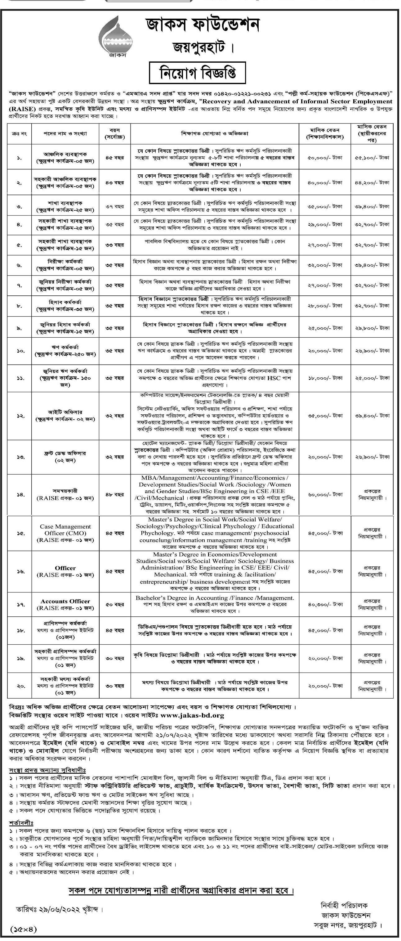 PKSF Job Circular 2022- (546+470 Man Vacancy) - bdgovtjobs.com