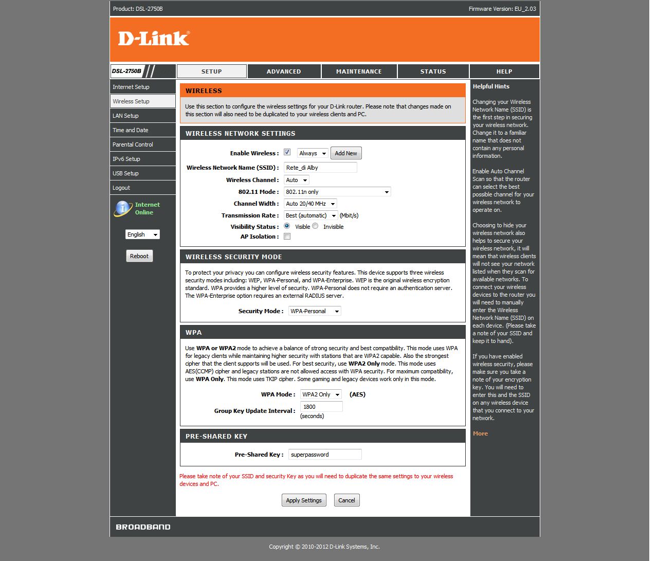 wireless setup — Postimages