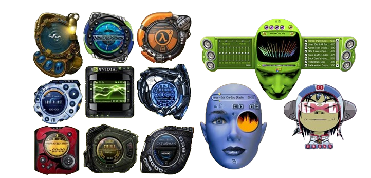 Pack 53 Skins Windows Media Player - Identi