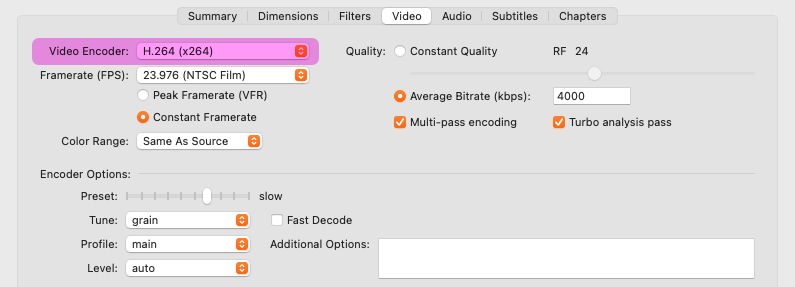 HANDBRAKE ENCODING GUIDE: Explaining key settings (Speed, Quality, Bitrate, Encoder, Tuning ...