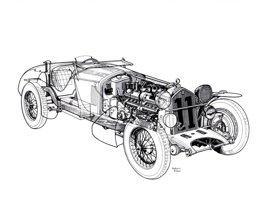 Tipo 8 C 2300 Alfa Romeo Artist, Robert Roux 2 — Postimages