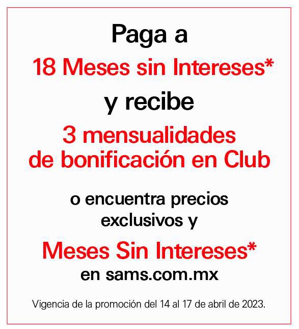 Sam's Club: Paga con TDC HSBC a 18 Meses sin Intereses* y recibe 3 ...