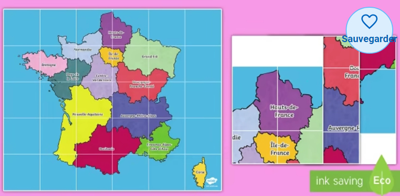 Les Régions Françaises - Géographie - Twinkl