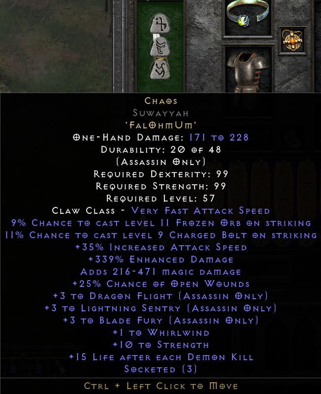 Selling Godly 3/3/3 Blade Fury Chaos - Topic - d2jsp