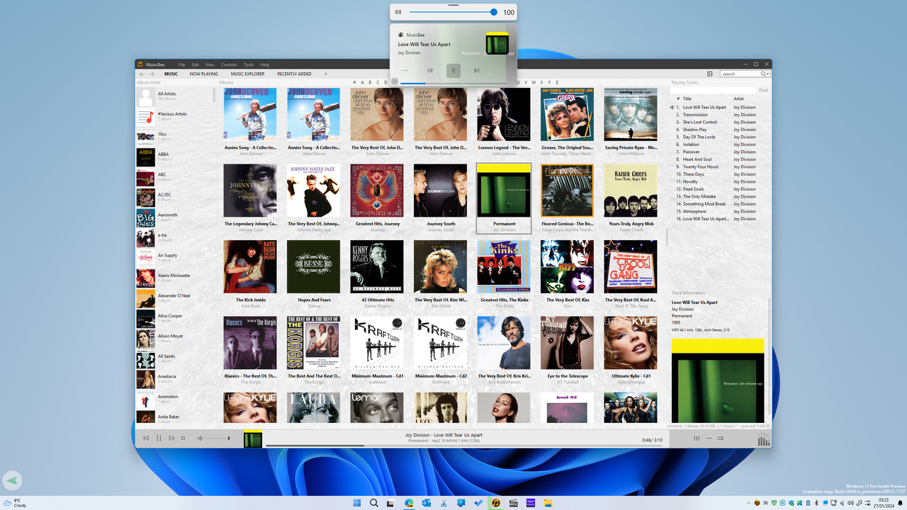 Windows 11 Media Control Overlay : r/musicbee