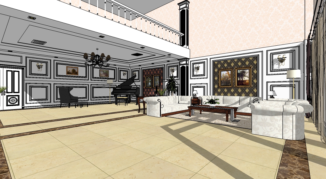 1113 Interior House Sketchup Model Free Download Part 5