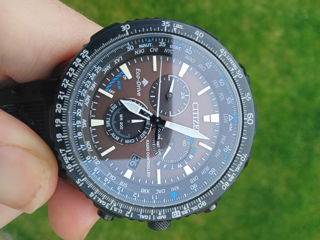Reloj Pilot Citizen eco drive radiocontrolado chronograph CB5005-13X ...