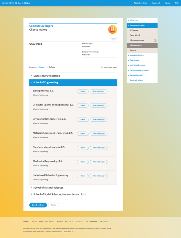 Guide to the new University of California application system : r ...