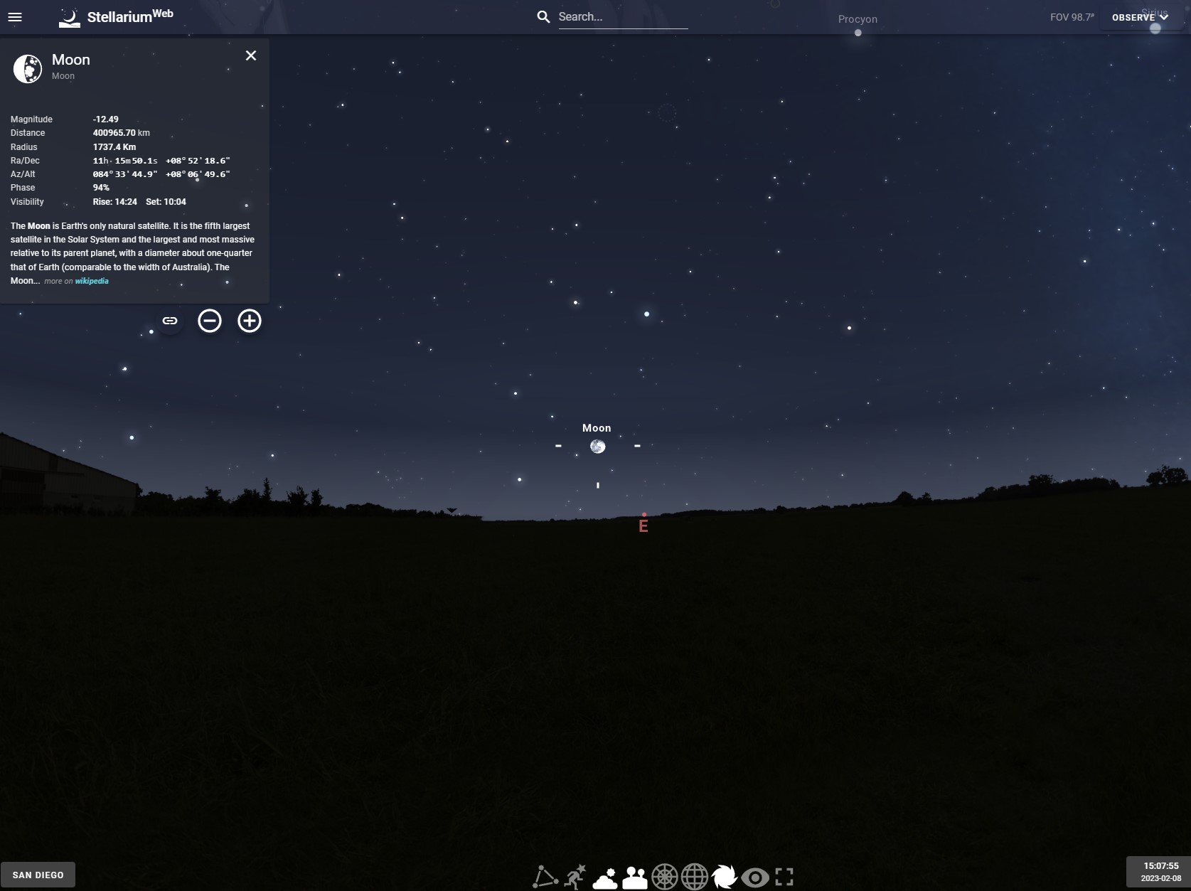 Where is the moon right now? It’s been in a predictable spot for weeks ...