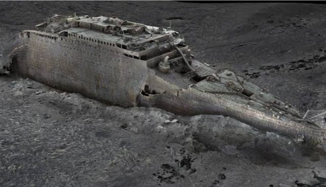 Titanic ship rec was captured in the first full digital scan...