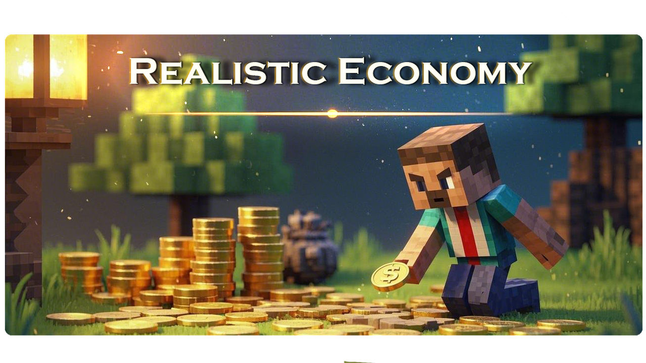 ⭐Realistic Economy⭐ Banks, Inflation, Interest, Loans, Lotery and ...