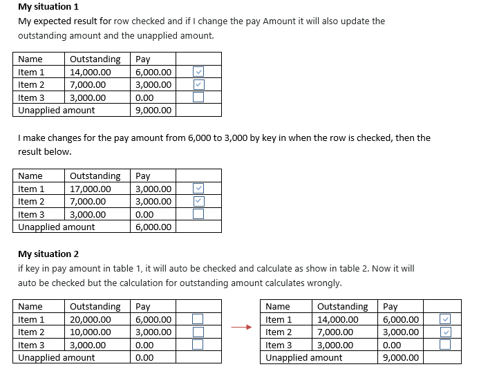 Html Dynamic Table If Checkbox Is Unchecked Add Back Value To The Column Stack Overflow