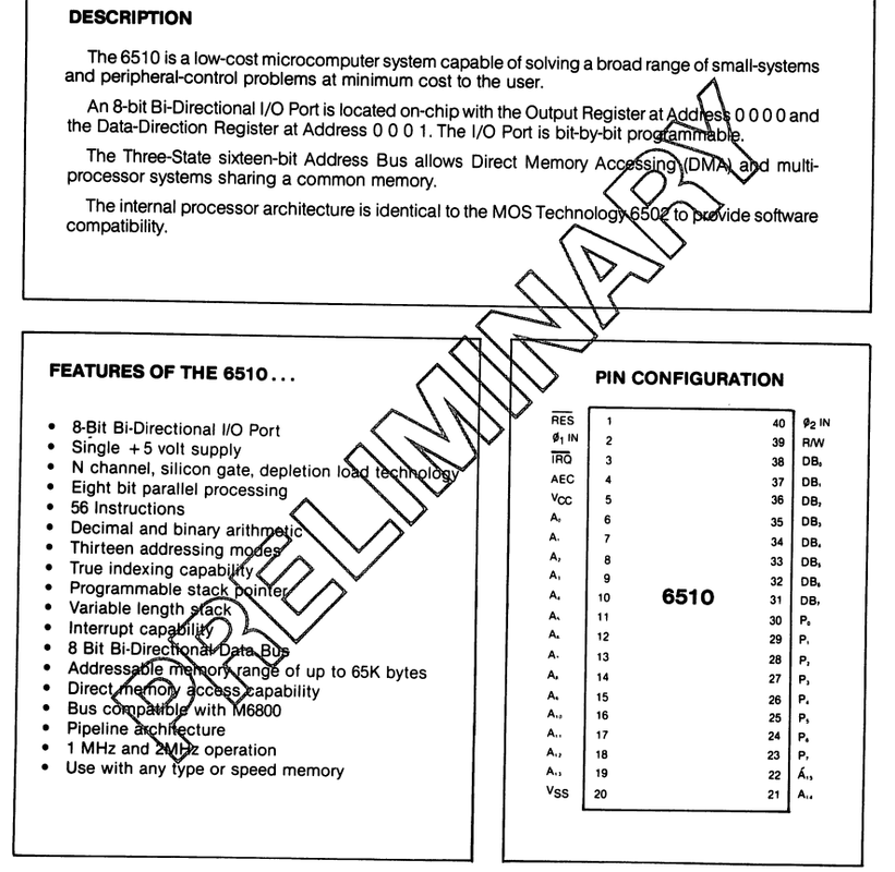 Differences Between 6502 and 6510 - Commodore 64 - Lemon64 - Commodore 64