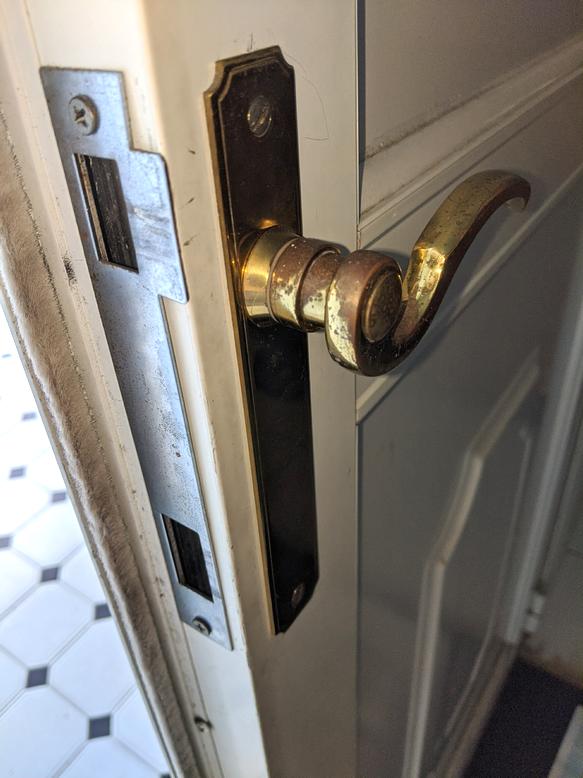 Door stuck due to lock's dead latch not retracting - DoItYourself.com ...