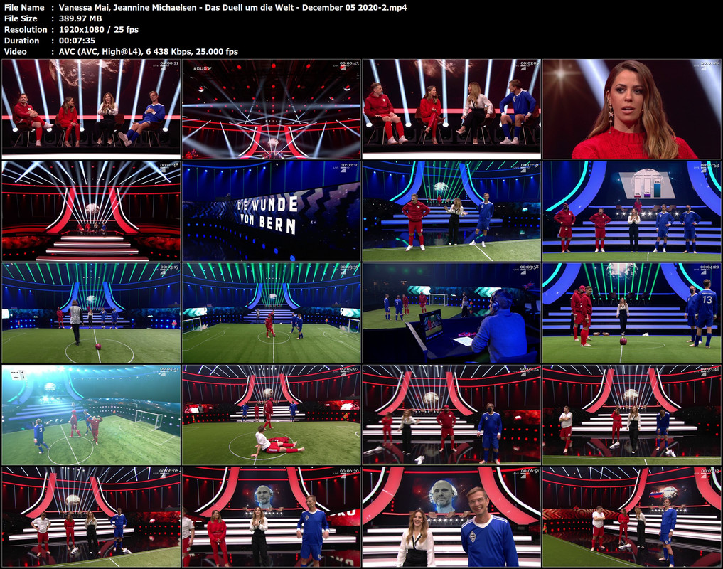 Vanessa Mai Jeannine Michaelsen Das Duell um die Welt December 05 2020 ...