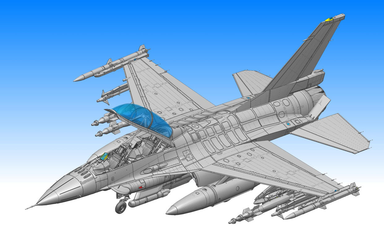 1/48 - General Dynamics F-16A/B block 20 Fighting Falcon by Minibase ...