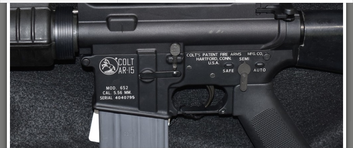 651 & 652 carbine roll marks. > AR-15 / M-16 Retro Forum > AR15.COM