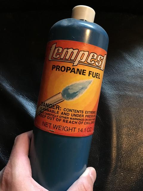 Vintage propane bottle