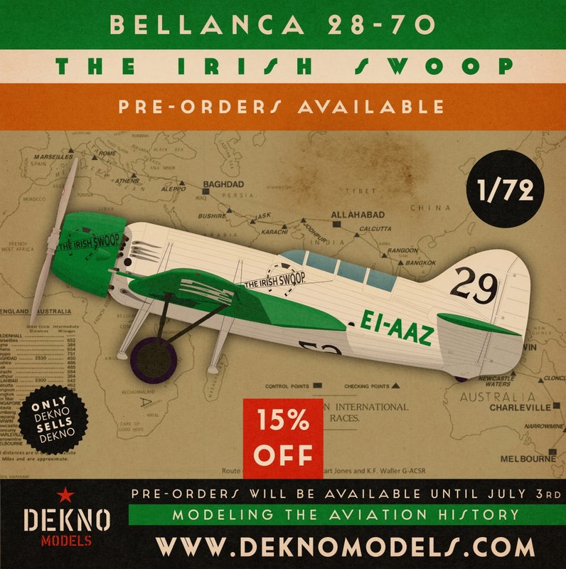 1/72 - Bellanca 28-70 Irish Swoop & Bellanca 28-90 Flash resin kits by ...