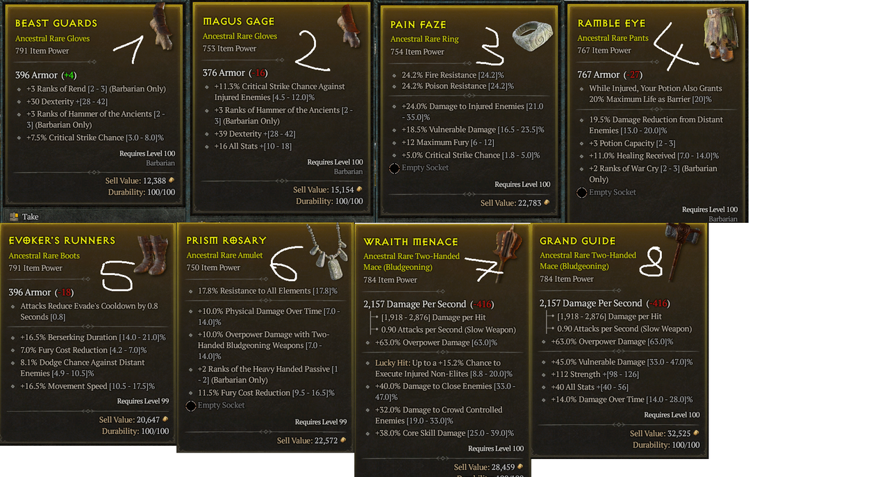 Barb Item Lv100 Hota + Ww - Topic - d2jsp