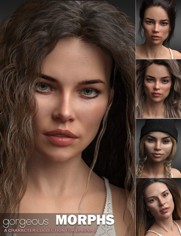 Gorgeous Morphs for Nida 8 » TOPGFX | Daz3d Renderosity Poser 3D Stuff ...